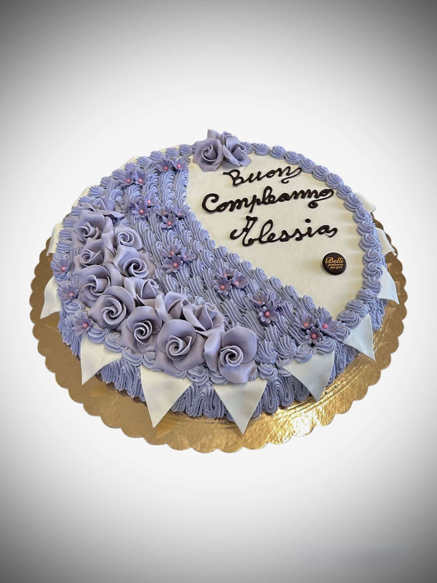 Torta Pan di Spagna di compleanno - Pasticceria Belli